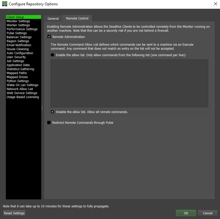 Repository Configuration — Deadline 10.2.1.1 documentation